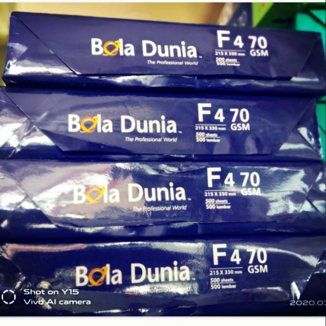 Jual Bola Dunia 70 gr Kertas HVS F4 70 Gram 1 Rim | Shopee Indonesia