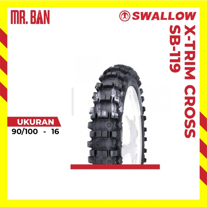 Jual Ban Motor Trail Swallow Ring 16 uk. 90/100-16 SB-119R X-Trim Cross ...