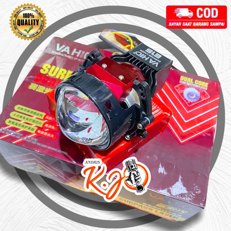 Jual Bi-LED VAHID E15 Surpass Laser | 3 inch LED Projector Blue Lens Vahid 50 watt | Shopee ...