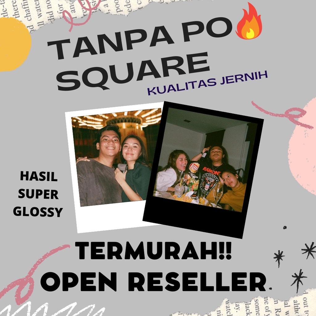Jual CETAK POLAROID UKURAN SQUARE EXCLUSIVE | Shopee Indonesia
