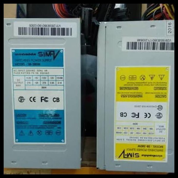 Jual Power Supply PC Simbadda 380Watt, PSU SimV loosepack (Copotan Casing) | Shopee Indonesia