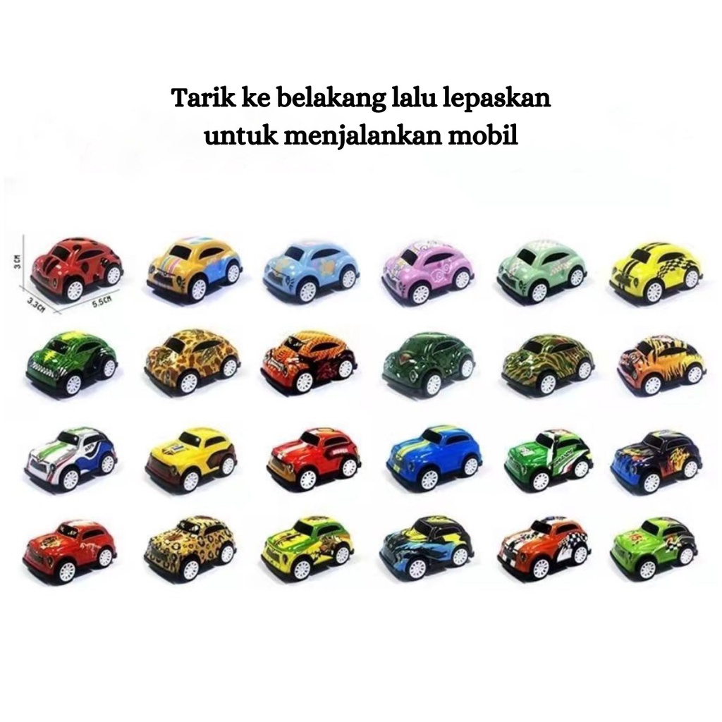 Jual Mainan Mobil mini pull Back warna warni mobil mobilan anak kecil ...