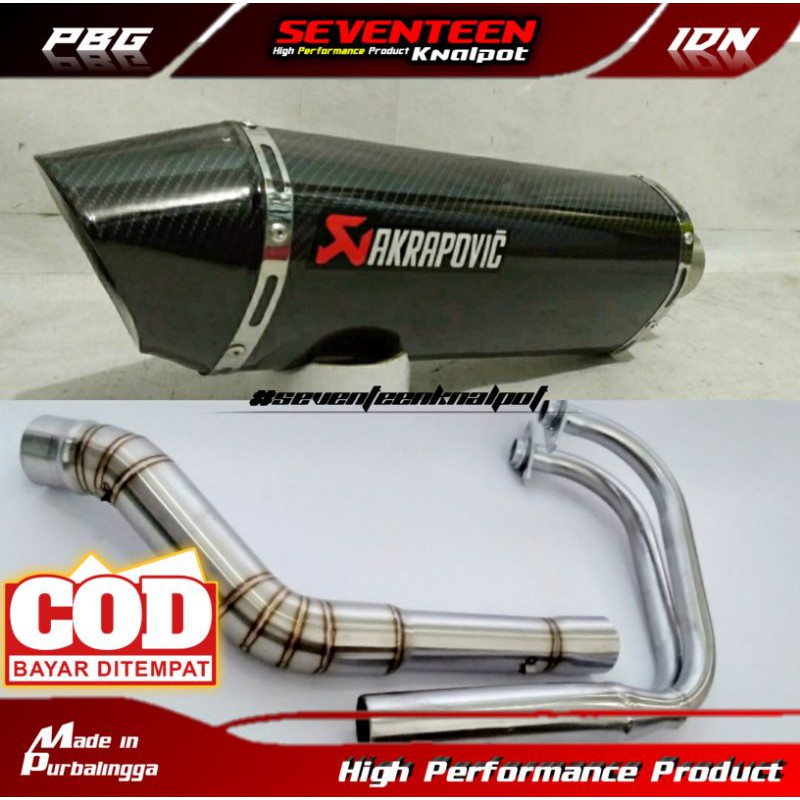 Jual KNALPOT NINJA 250 FI KARBU MONO Z250 MT25 R25 CBR250RR CBR250R ...