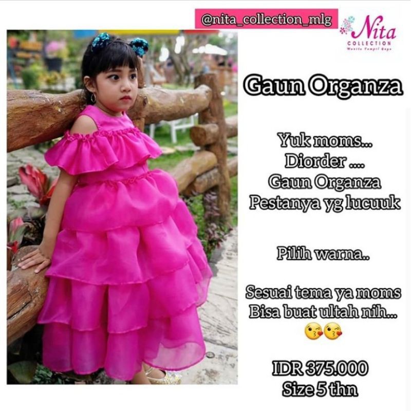 Jual Gaun Anak Organza | Shopee Indonesia
