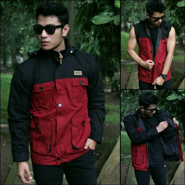 Jual Jaket Parka Pria/Jaket Parka Rompi/Promo Tren Masa Kini | Shopee ...