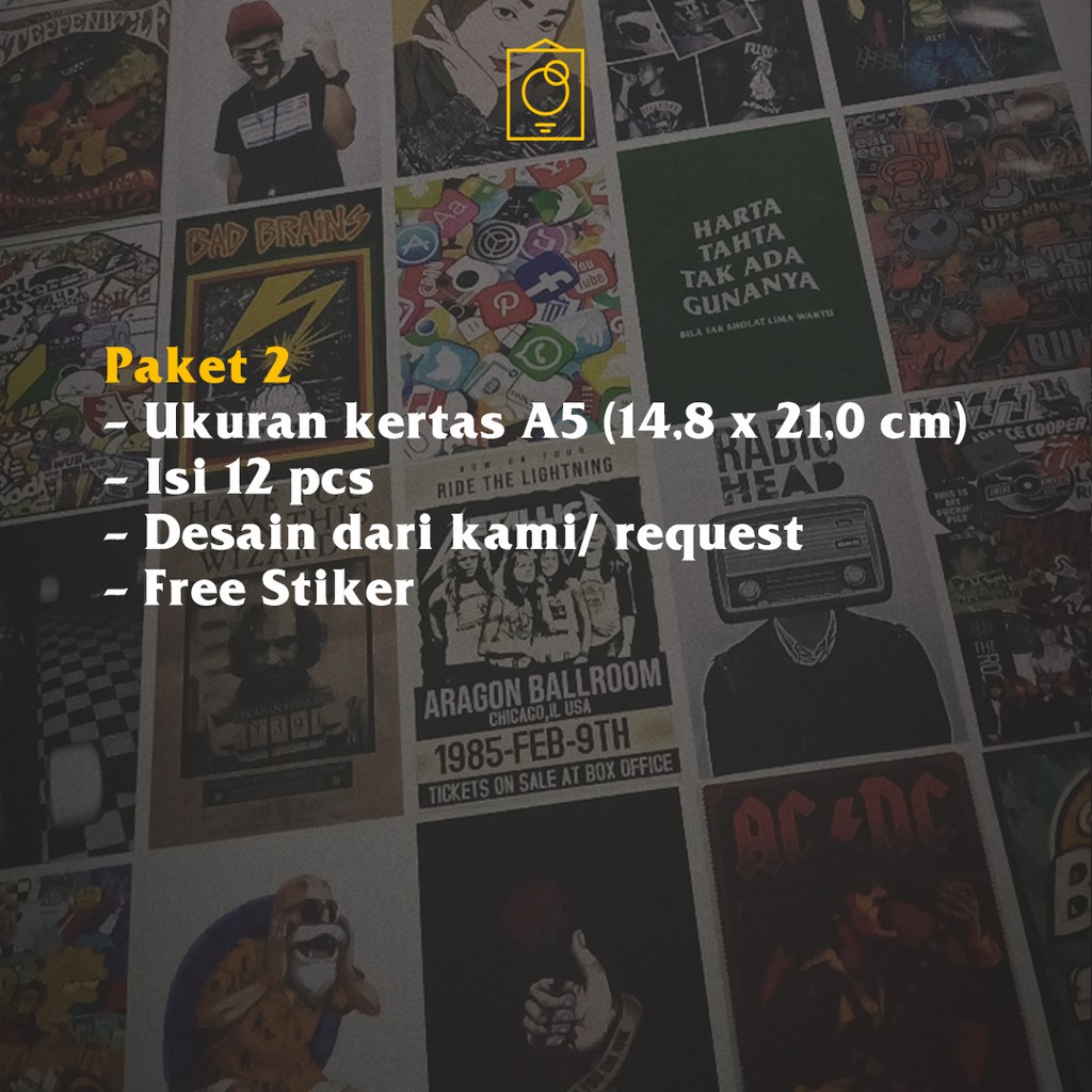 Jual Poster Paket 2 A5 | Shopee Indonesia