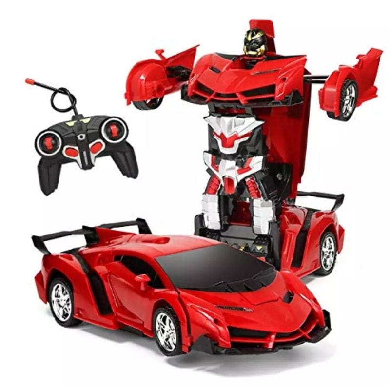 Jual mobil robot transformer remote merah | Shopee Indonesia