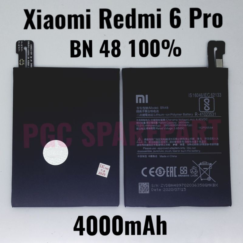 Jual Original 100 persen Baterai BN48 - BN-48 - Xiaomi Redmi Note 6 Pro ...