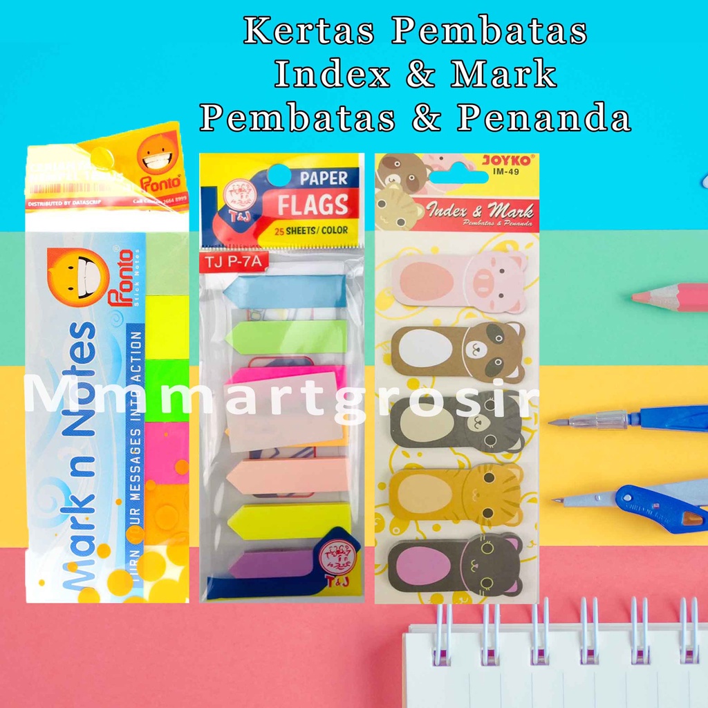 Jual Pembatas & Penanda / Bahan Kertas / Index & Mark / Kertas Tempel ...