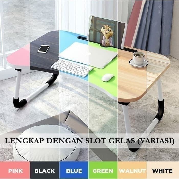 Jual (COD) Meja Lipat Belajar Laptop Portable - Foldable Desk Meja ...