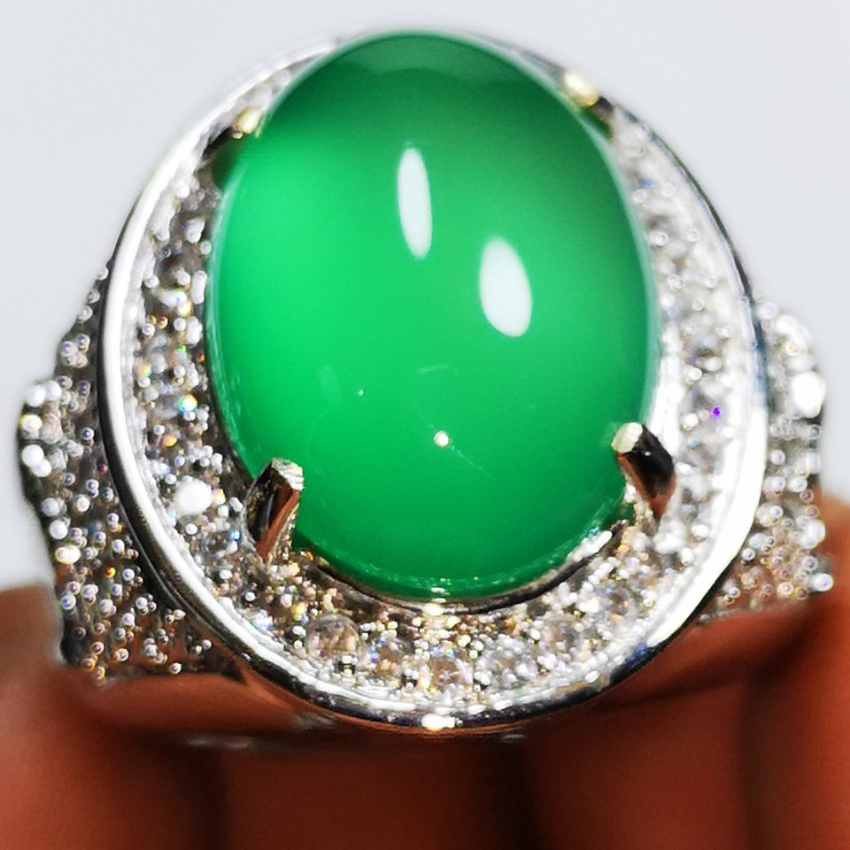 Jual BATU CINCIN AKIK NATURAL IJO GARUT OHEN KRISTAL HQ RING SUPER ...