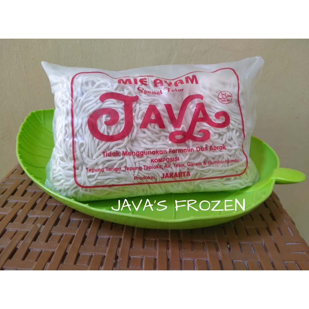 Jual Mie Ayam Mentah Merk JAVA Spesial Telor Isi 6 Gulung (1/2 kg ...