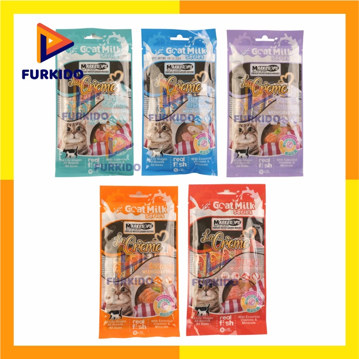 Jual Markotops La Creme All Variant with Goat Milk (4 x 15 Gram) / Cat ...