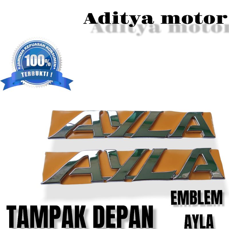 Jual Emblem Ayla tulisan Ayla bacaan Ayla lambang Ayla logo ayla ...