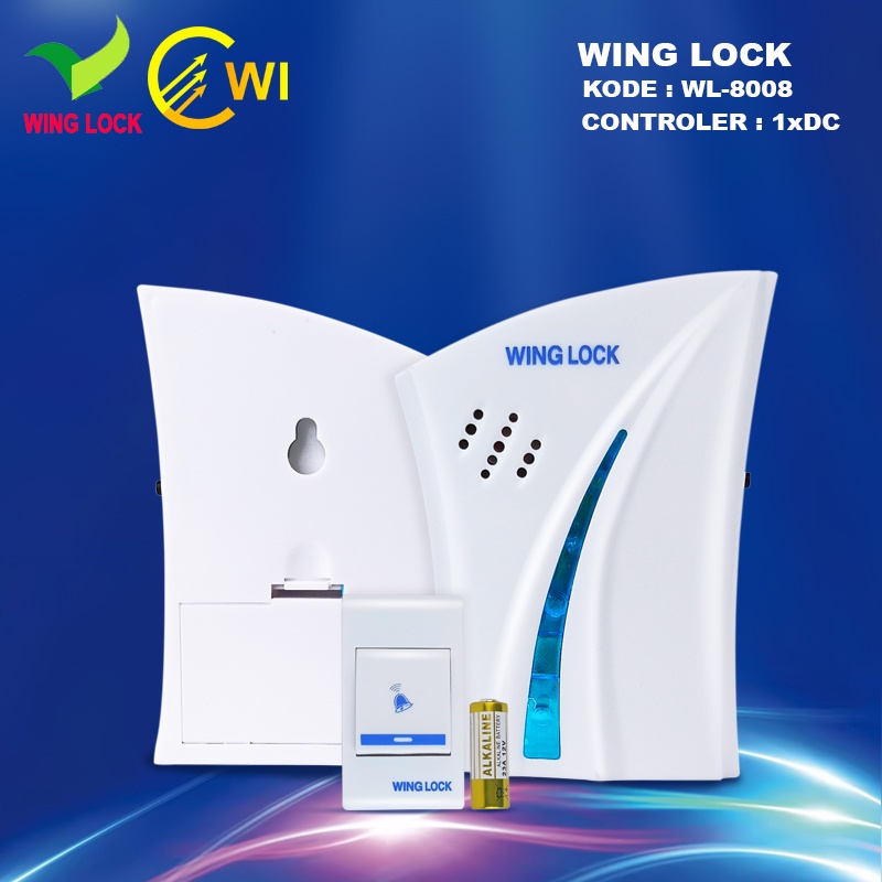 Jual Bell Pintu DC 1 Tombol/Bell Rumah/Doorbell Wing Lock | Shopee ...