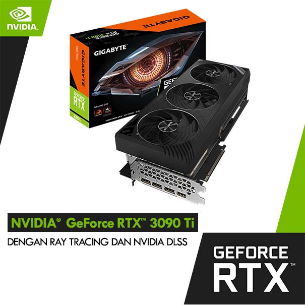 Jual GIGABYTE GeForce RTX 3090 Ti Gaming | 24GB GDDR6X | Shopee Indonesia