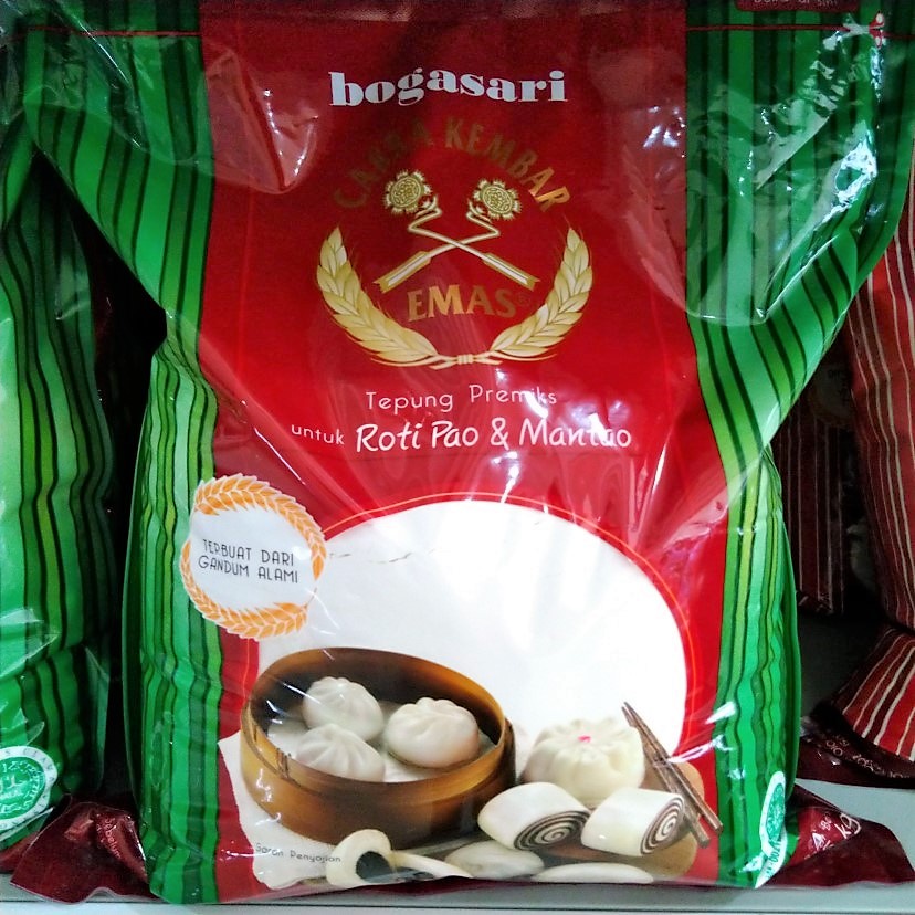 Jual Bogasari Cakra Kembar Emas Tepung Premiks utk Roti Pao & Mantao 5 ...