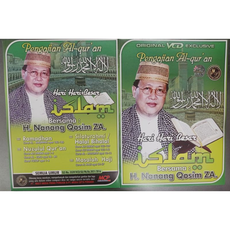 Jual KASET VCD DVD ORIGINAL PENGAJIAN AL QURAN BERSAMA H.NANANG QOSIM ...