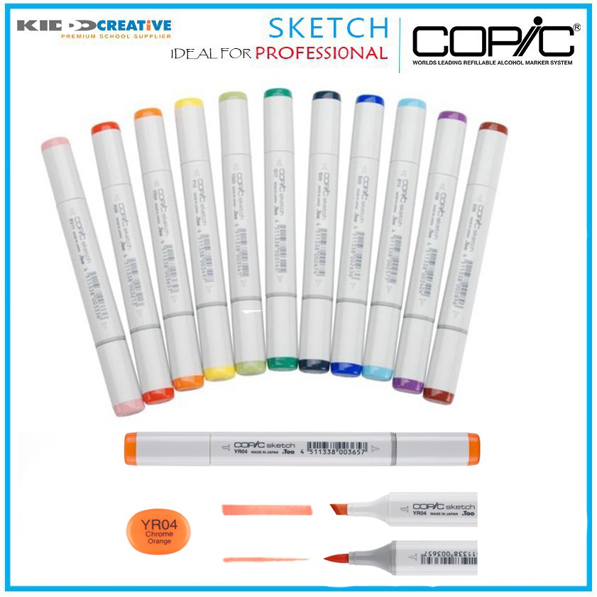 Jual COPIC INDIVIDUAL SKETCH COLOUR ( YR ) | Shopee Indonesia