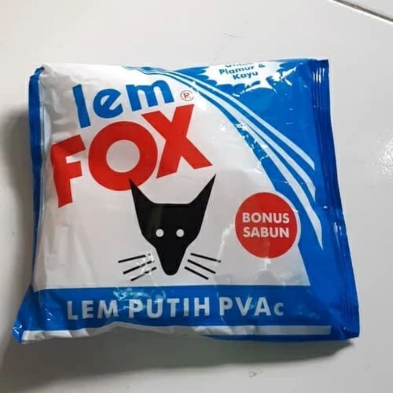 Jual Lem fox biru white glue lem putih fox 600gr / 600gram | Shopee ...