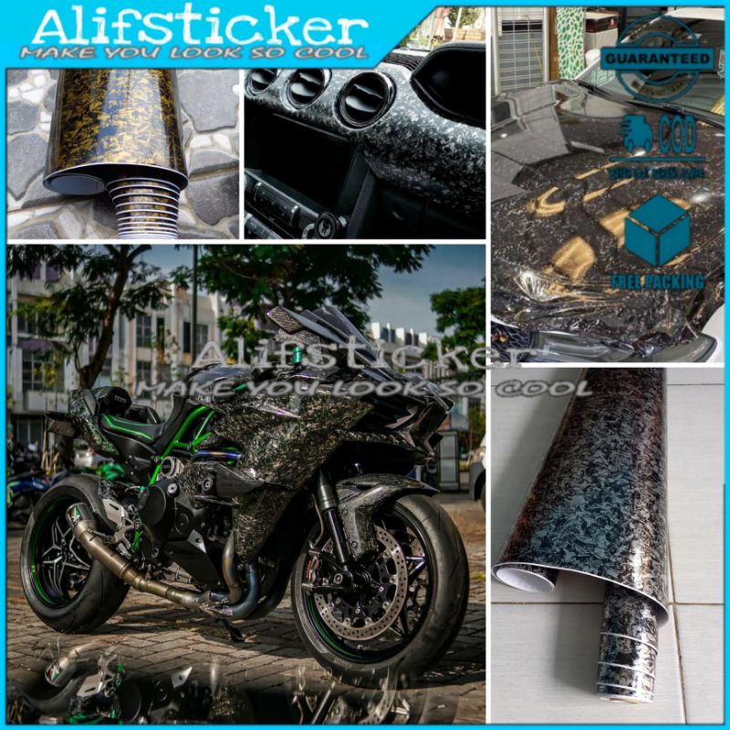 Jual Sticker Skotlet Carbon Composite Forged Stiker Karbon Forged High ...