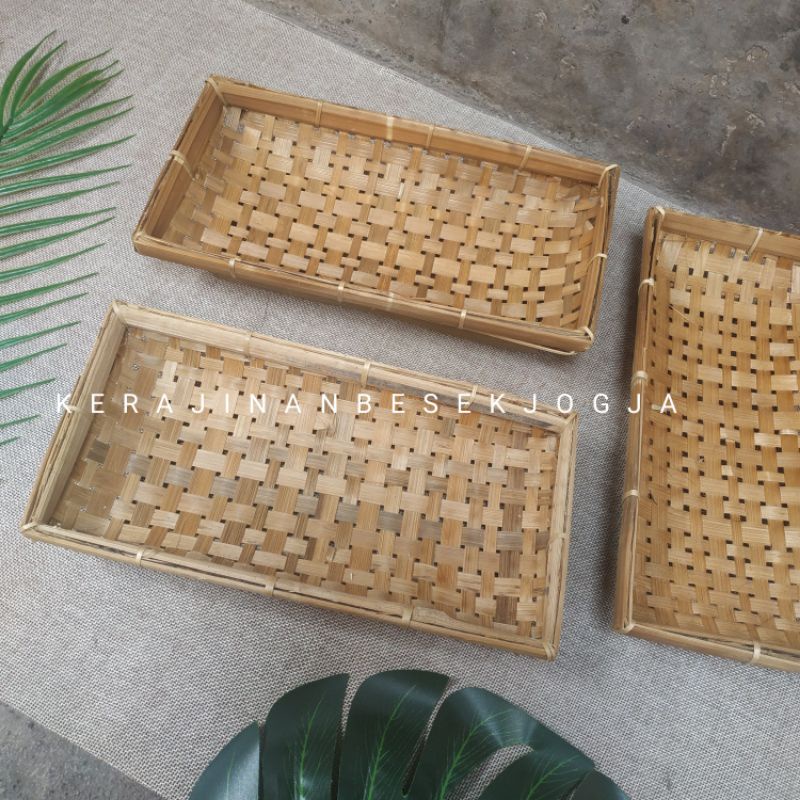 Jual PIRING SATE 26X13 NO. 3 NATURAL | piring bambu piring natural ...
