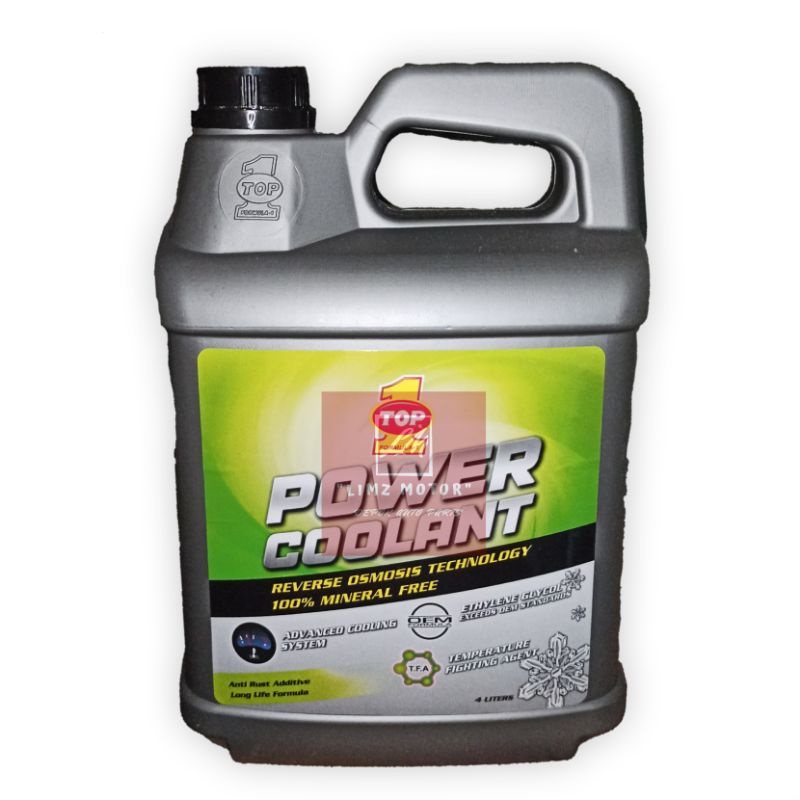 Jual Air Radiator Power Coolant TOP ONE Green 4 Liters Original ...