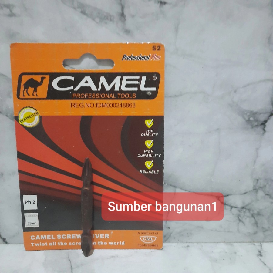 Jual Mata bor obeng magnet CAMEL skrup sekrup gypsum GRC | Shopee Indonesia