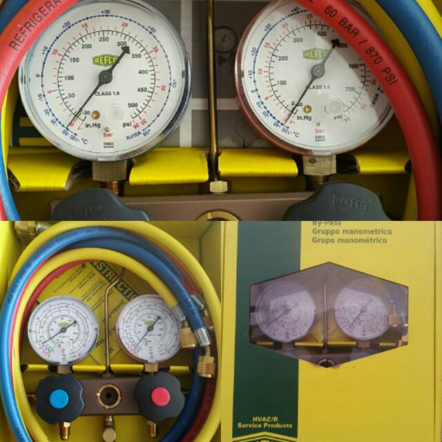 Jual Manifold Gauge Set Refco R410 / R32 SWISS | Shopee Indonesia