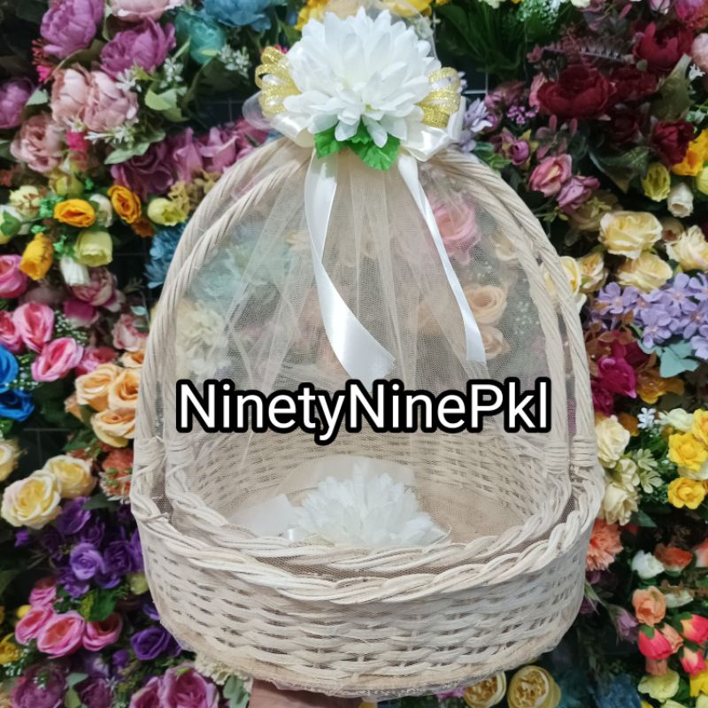 Jual KERANJANG BULAT TILE ISI 2 / HANTARAN PERNIKAHAN | Shopee Indonesia