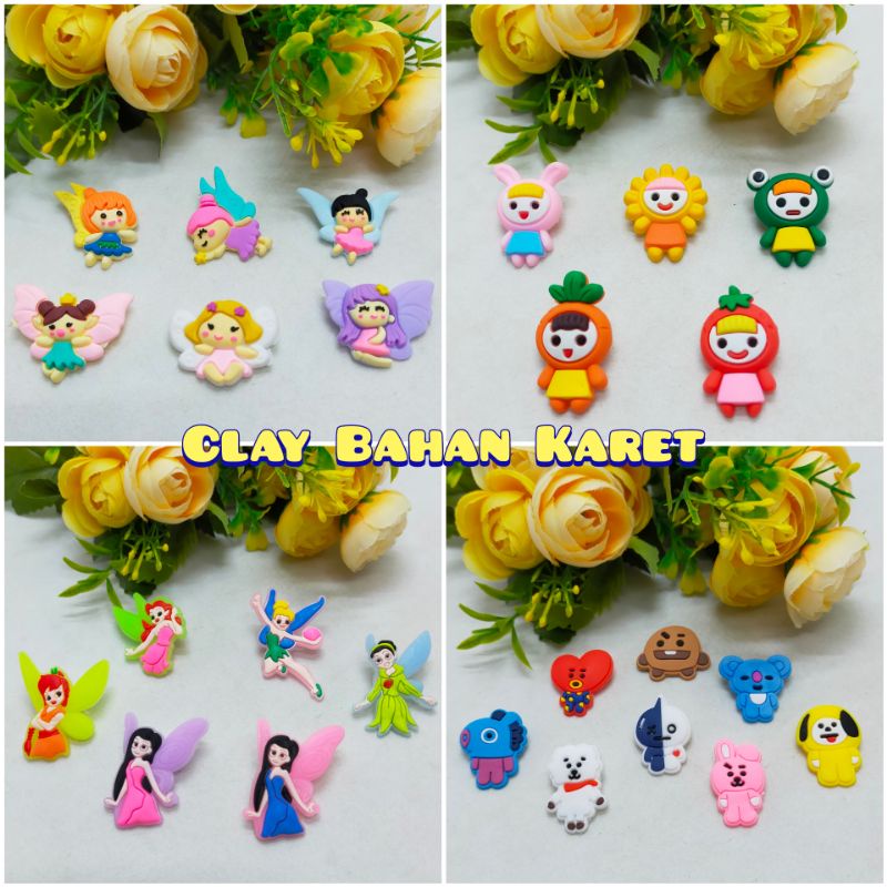 Jual Clay Karet Clay Bahan Karet Clay Karet Lucu Clay Karakter Bahan ...