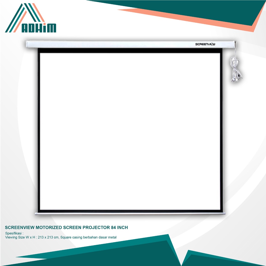 Jual SCREENVIEW MOTORIZED SCREEN PROJECTOR 84 INCH | Shopee Indonesia