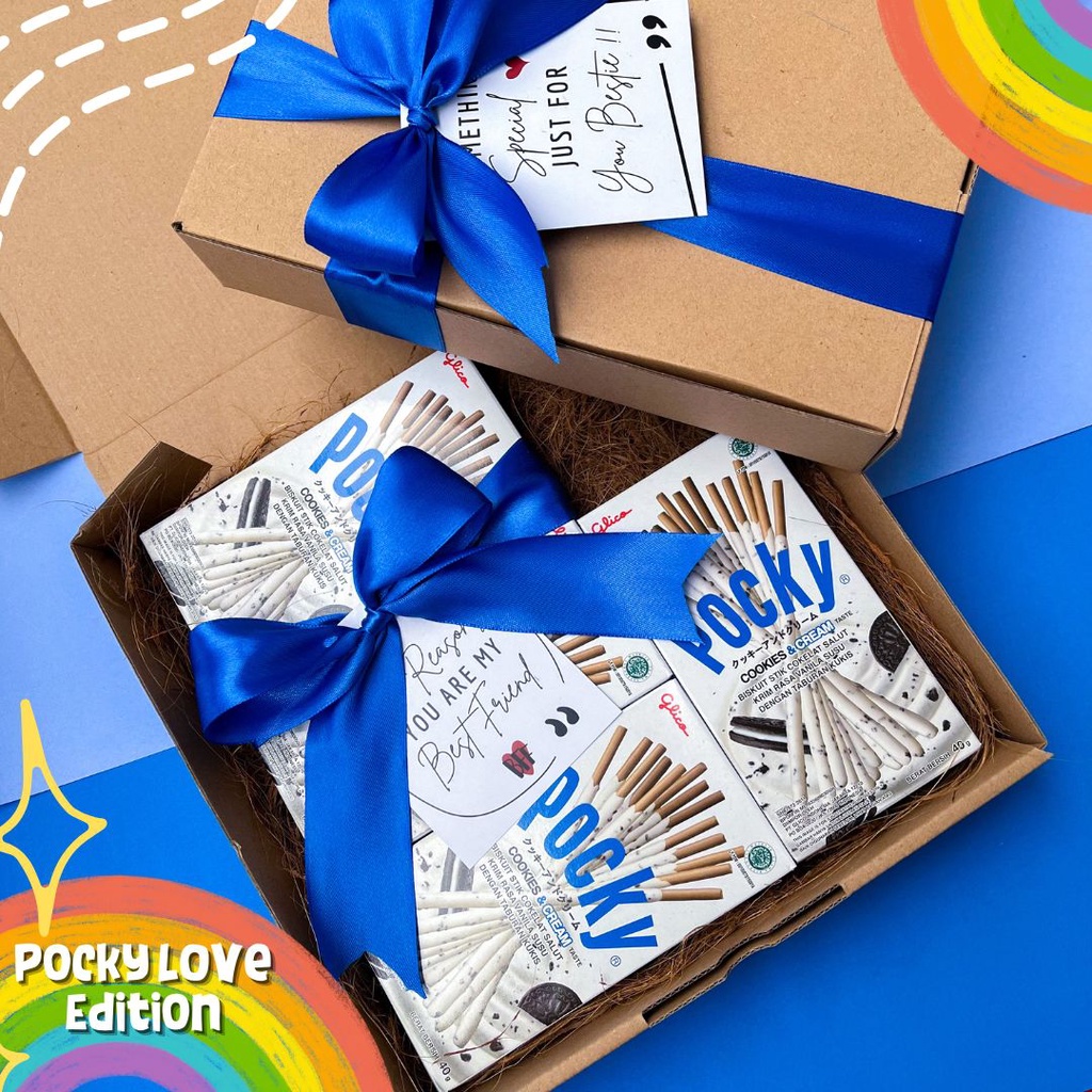 Jual [ COLORFUL PROJECT ] POCKY LOVE ISI 4 | POCKY VIRAL COKLAT PINK ...