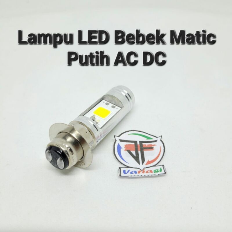 Jual Lampu Depan LED Bebek dan Matic AC-DC / Lampu LED Motor Universal | Shopee Indonesia