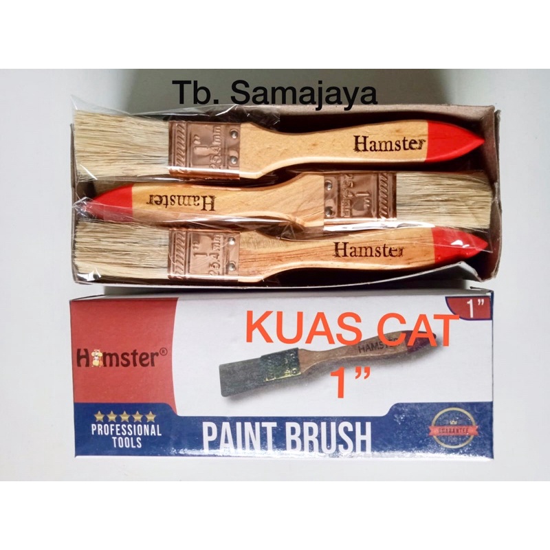 Jual KUAS CAT 1 inch . kuas cat putih 1” | Shopee Indonesia