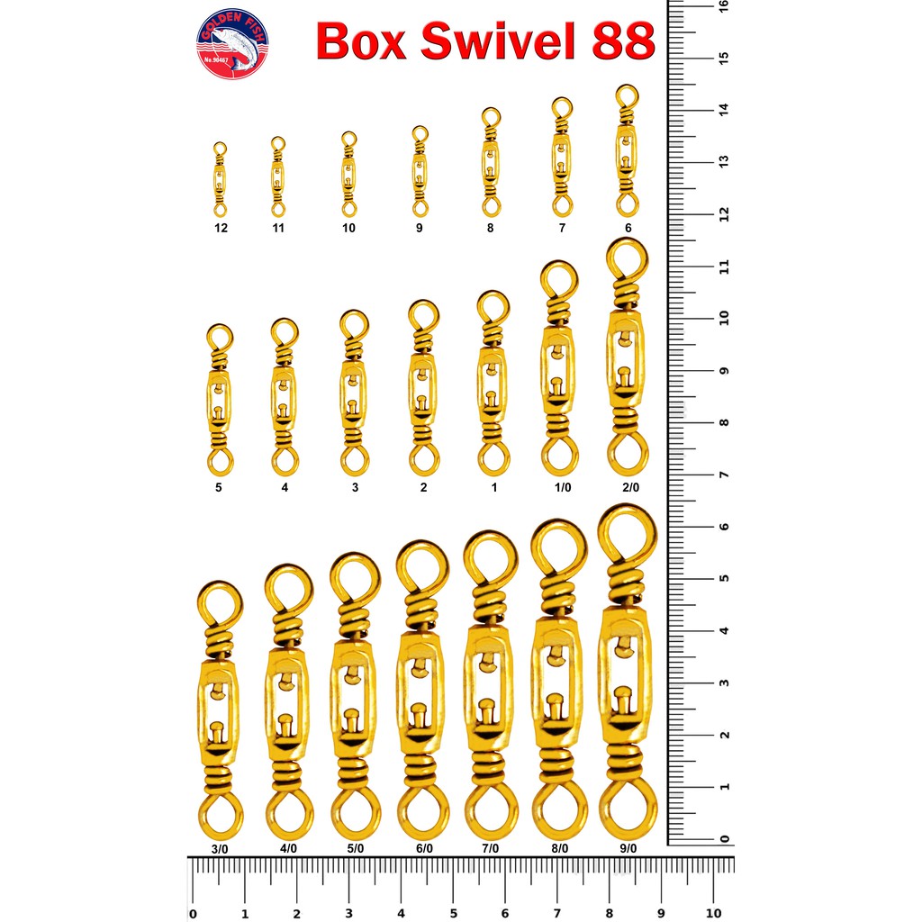 Jual BOX SWIVEL 88 GOLDENFISH NO 1/0 - 7/0 | Shopee Indonesia
