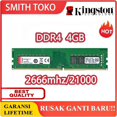 Jual Kingston 4GB DDR4 PC 2666 Memory komputer Ram | Shopee Indonesia