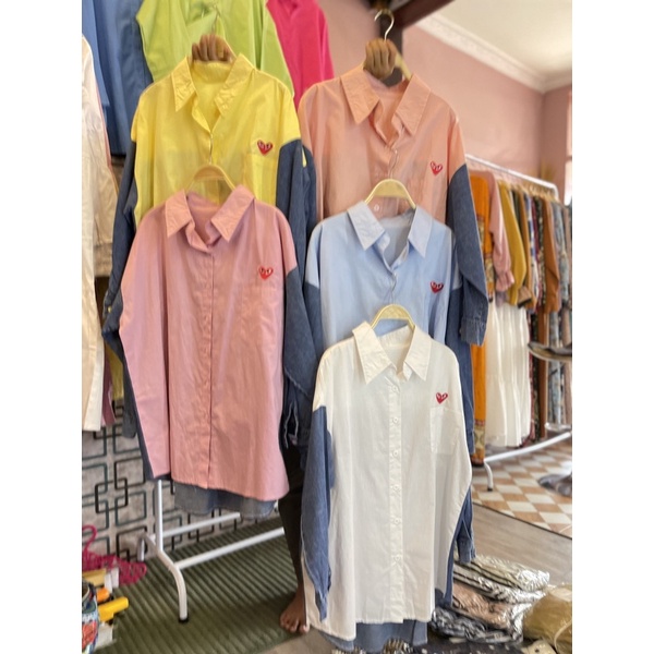 Jual KEMEJA CDG 5 WARNA | Shopee Indonesia