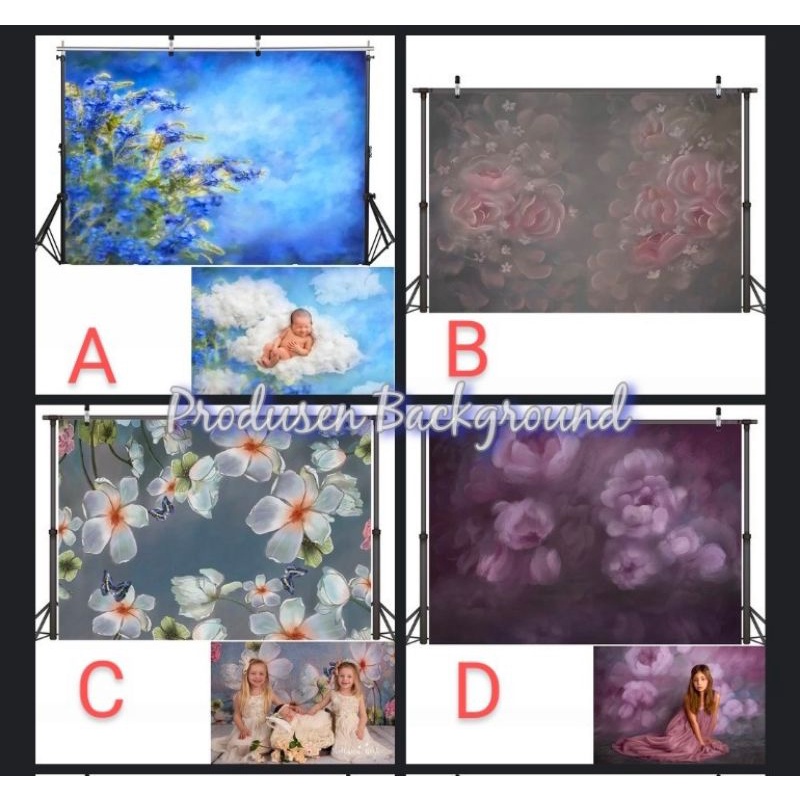Jual Background Foto Motif Bunga Flower Backdrop | Shopee Indonesia