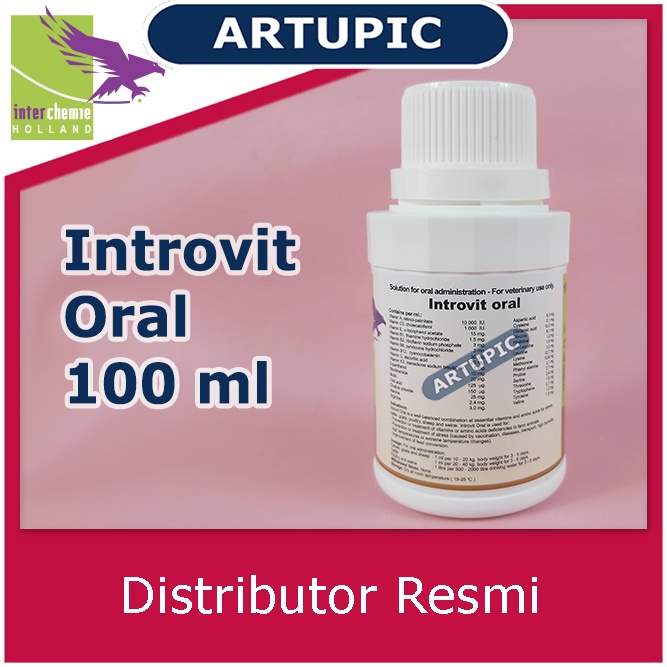 Jual Introvit Oral 100 ml Multivitamin Lengkap Asam Amino Ternak Hewan Vitamin Holland Hewan ...