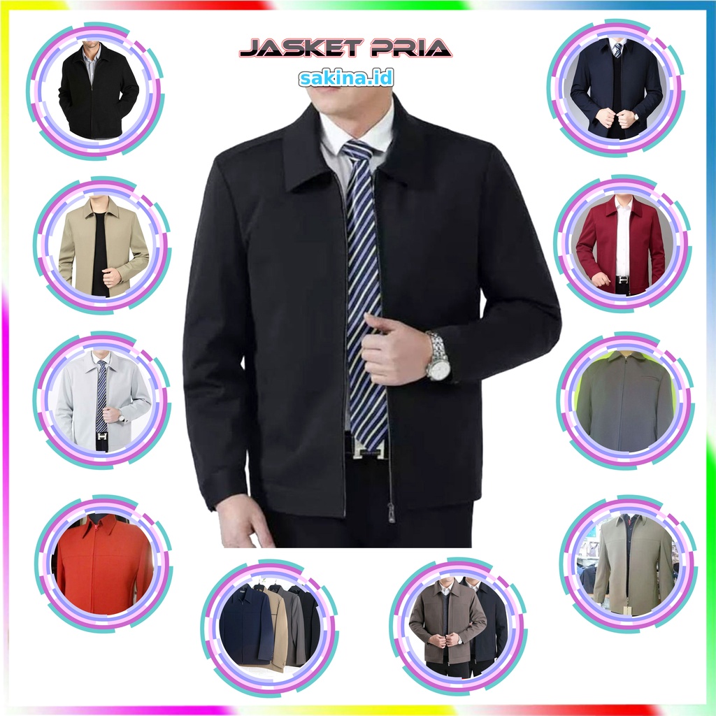 Jual Jasket Pria Premium Jumbo Remaja Dewasa Polos Formal Masa Kini ...