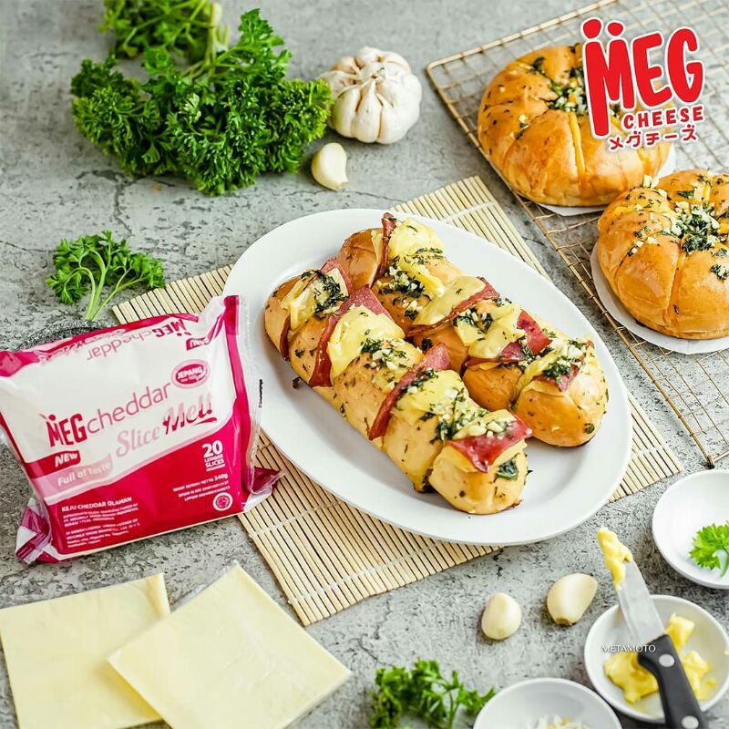 Jual MEG Cheddar Slice Melt 20 slices | Shopee Indonesia