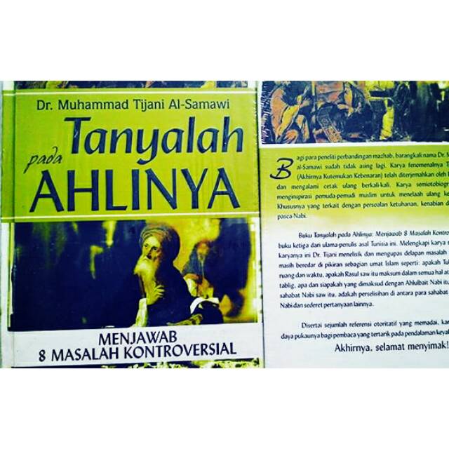 Jual Tanyalah pada ahlinya At Tijani lanjutan akhirnya kutemukan ...