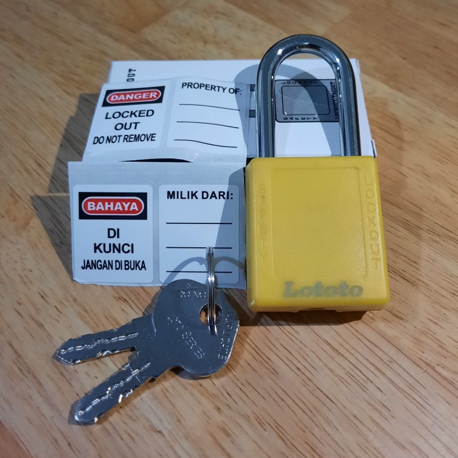 Jual LOTOTO L410 Kuning, Gembok Safety Loto Padlock Safety Lockout ...