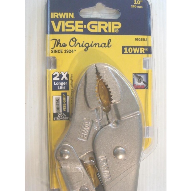 Jual TANG VISE GRIP / TANG BUAYA 10" BENGKOK IRWIN | Shopee Indonesia