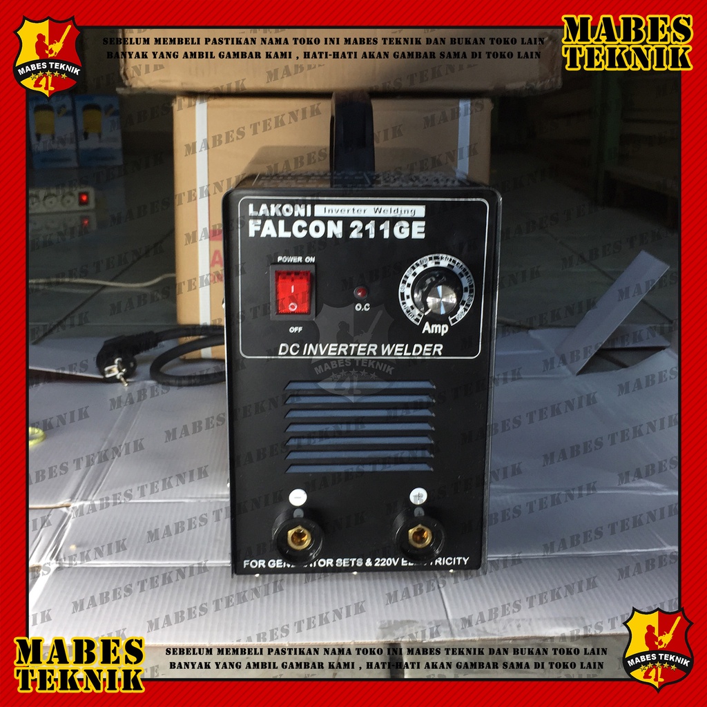 Jual MESIN LAS TRAFO LAKONI FALCON 211 GE / 211GE - TRAFOLAS / TRAVOLAS INVERTER WELDER LISTRIK ...