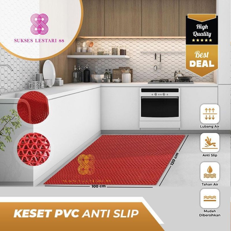 Jual Keset Karpet PVC 100 x 120 ( 1 meter ) - Jaring | Shopee Indonesia