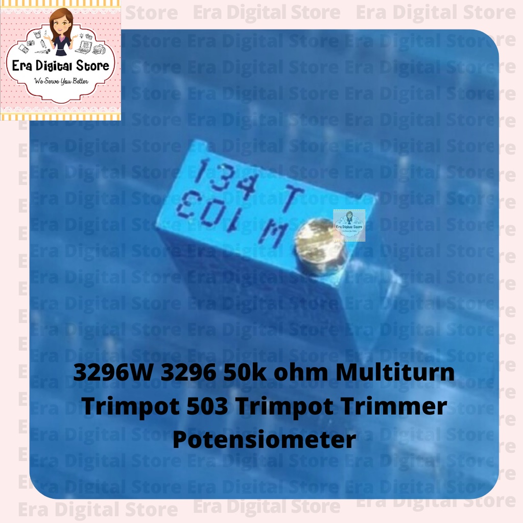 Jual 3296W 3296 50k ohm Multiturn Trimpot 503 Trimpot Trimmer ...