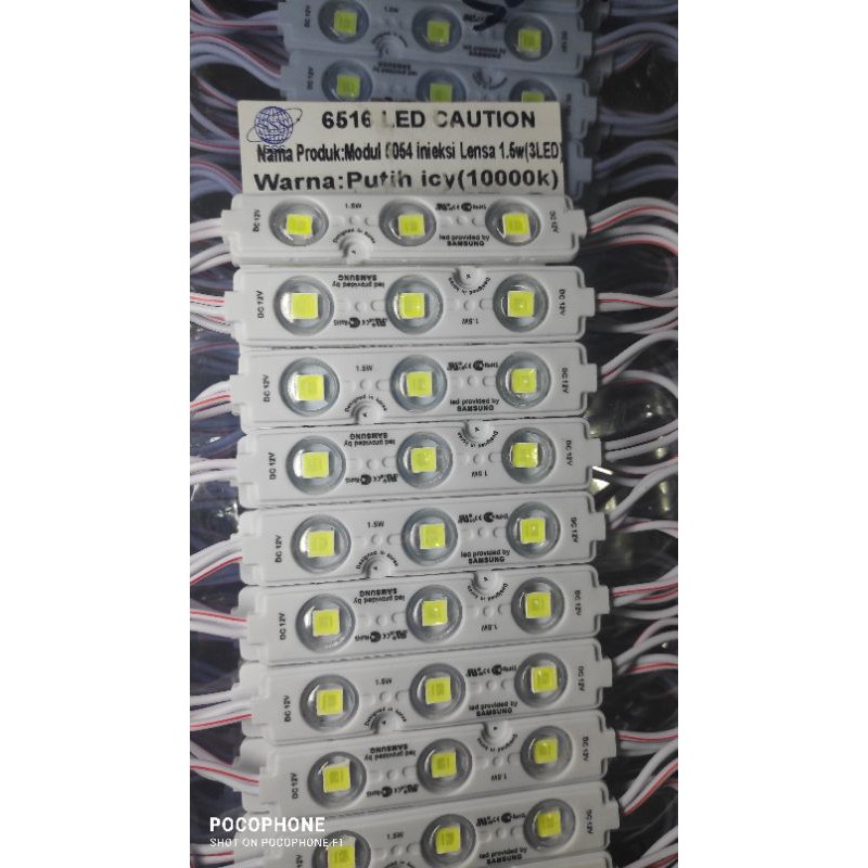 Jual Lampu led SAMSUNG 5054 1.5 Watt dengan daya 12 Volt | Shopee Indonesia