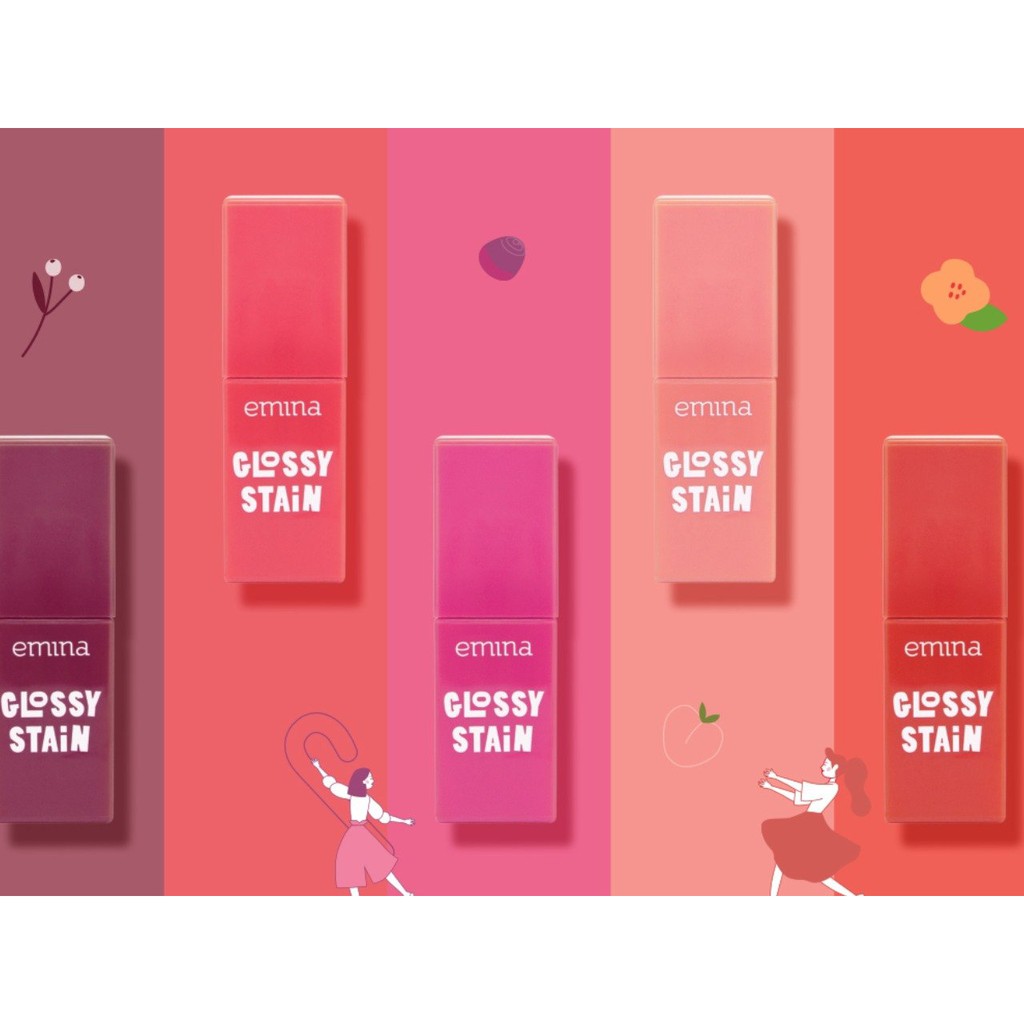 Jual LOVAYAKU - EMINA Glossy Stain 3g | Lip Tint Glosy Liptint ...